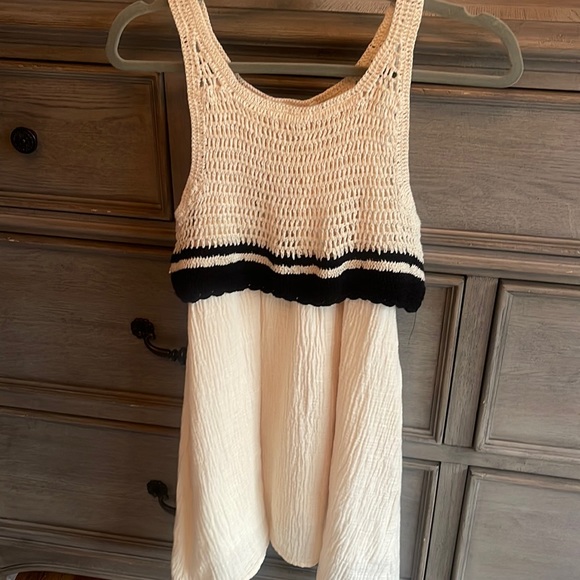 Zara | Dresses | Zara Sun Dress With Removable Tank Sweater | Poshmark